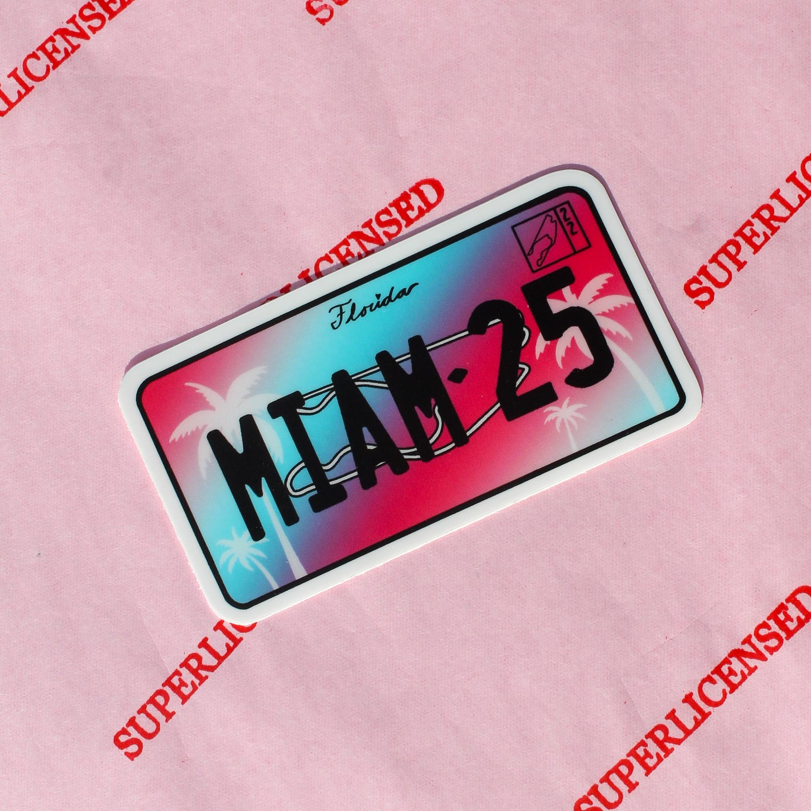 Miami License Plate GP Sticker | Miami GP | Mclaren | Oscar Piastri ...