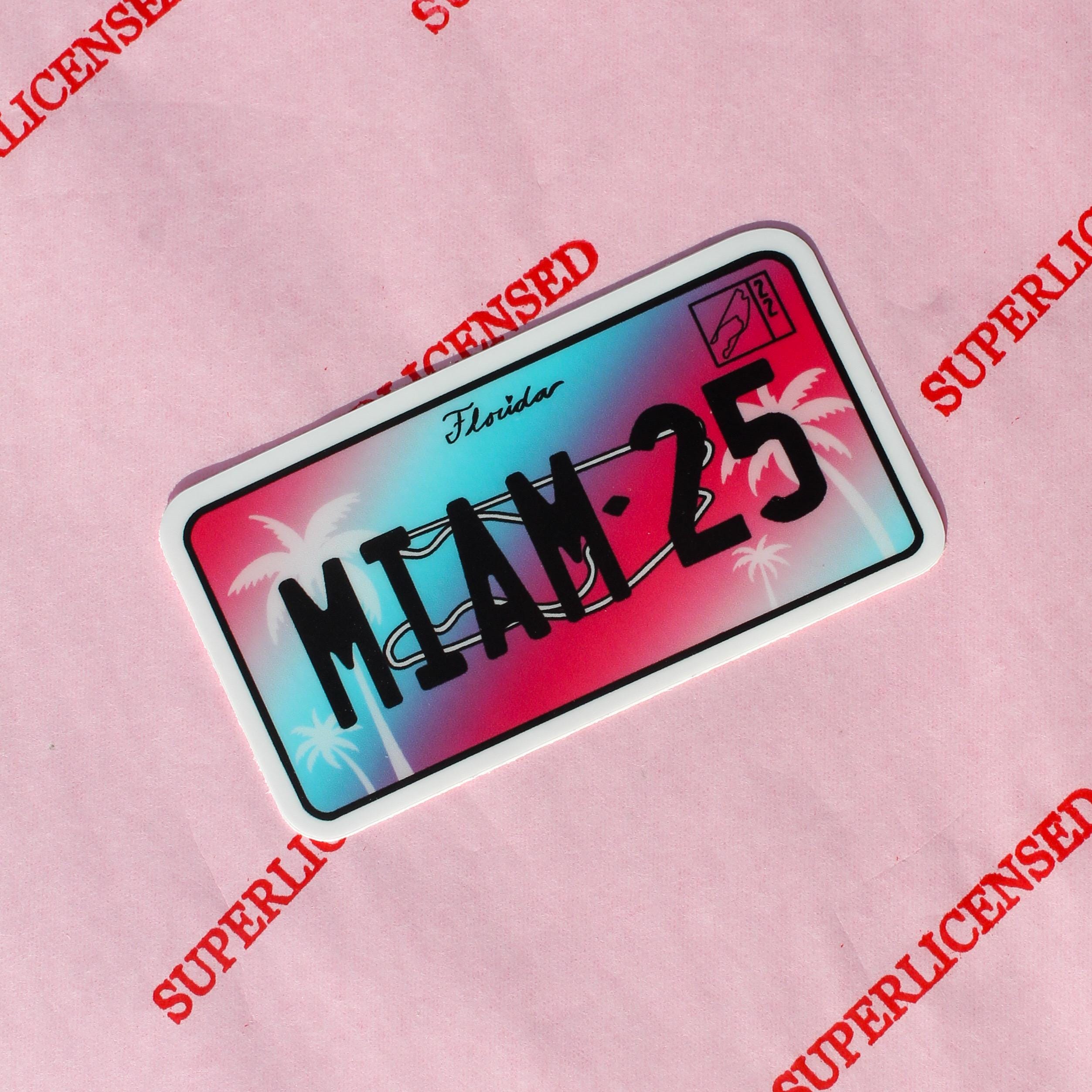 Miami License Plate GP Sticker | Miami GP | Mclaren | Oscar Piastri ...