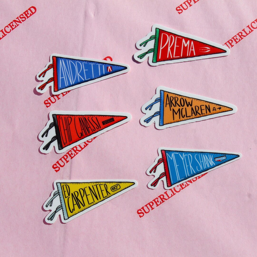 Indycar Team Stickers | Chip Ganassi | Andretti | Prema | Meyer Shank ...