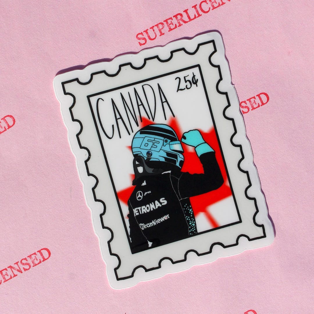 Canada George Russell Winner Sticker | Mercedes Sticker | F1 Sticker ...