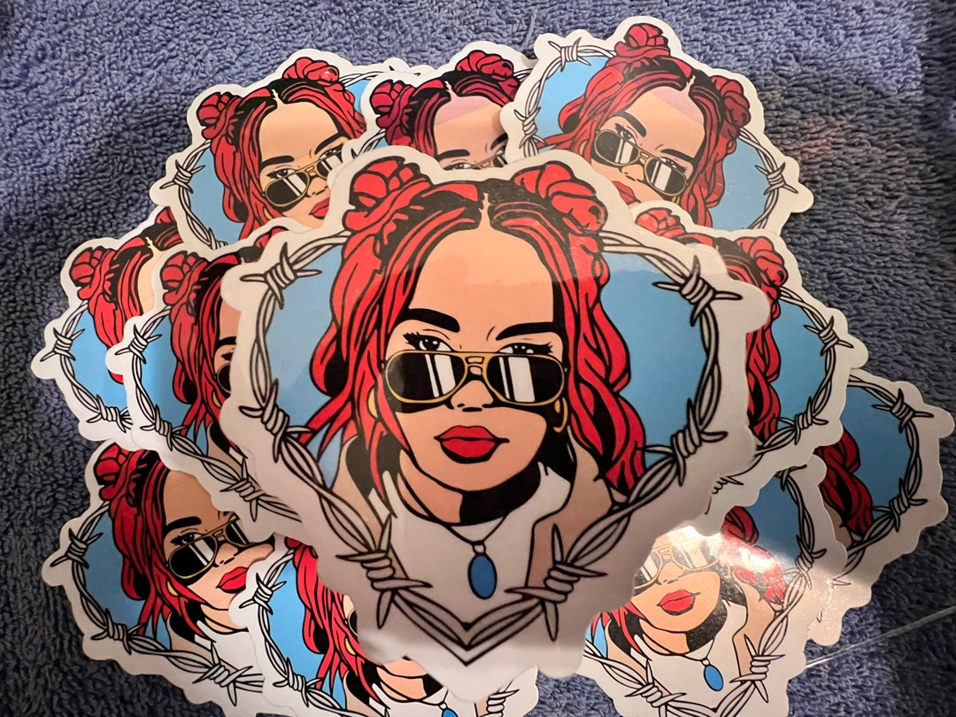Red Hair Karol G Sticker - Etsy