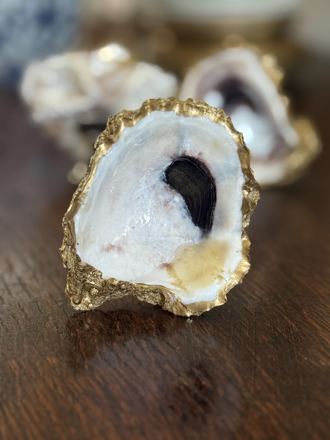 Guilded Oyster Shell Placecard/table Number Holder - Etsy