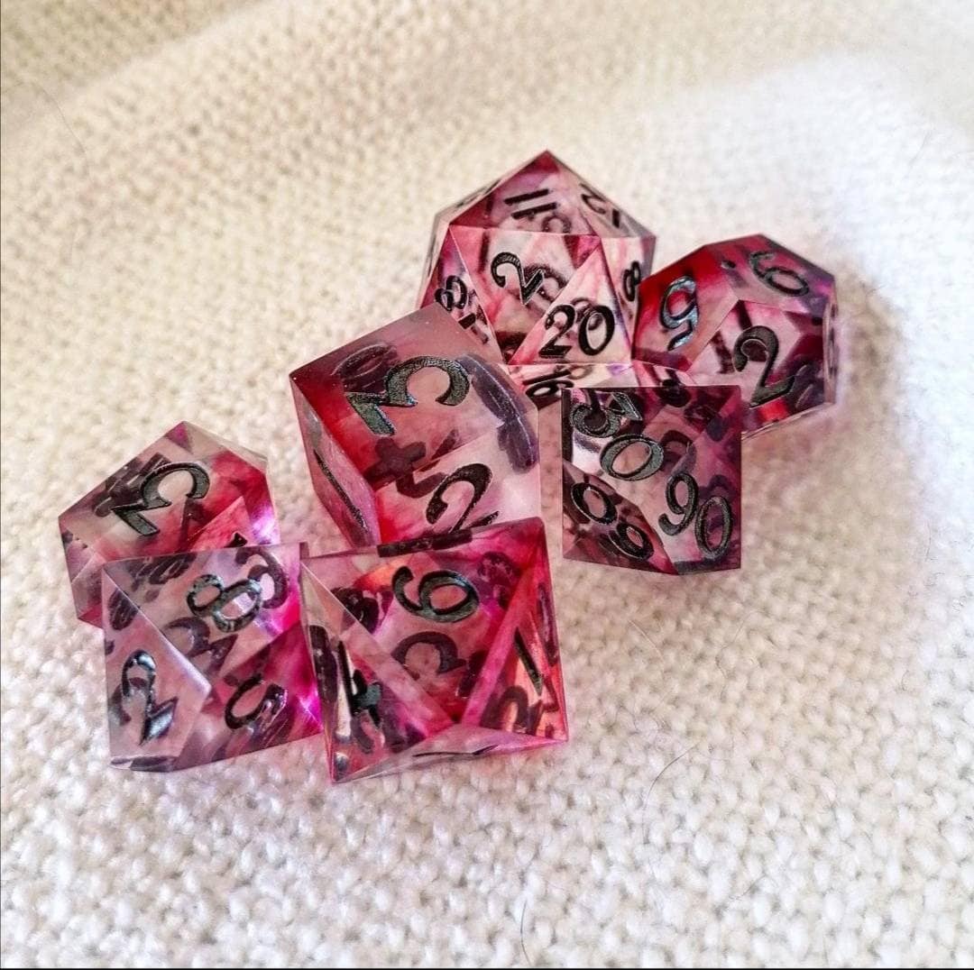 Blood Dice Handmade Sharpedged Dice - Etsy