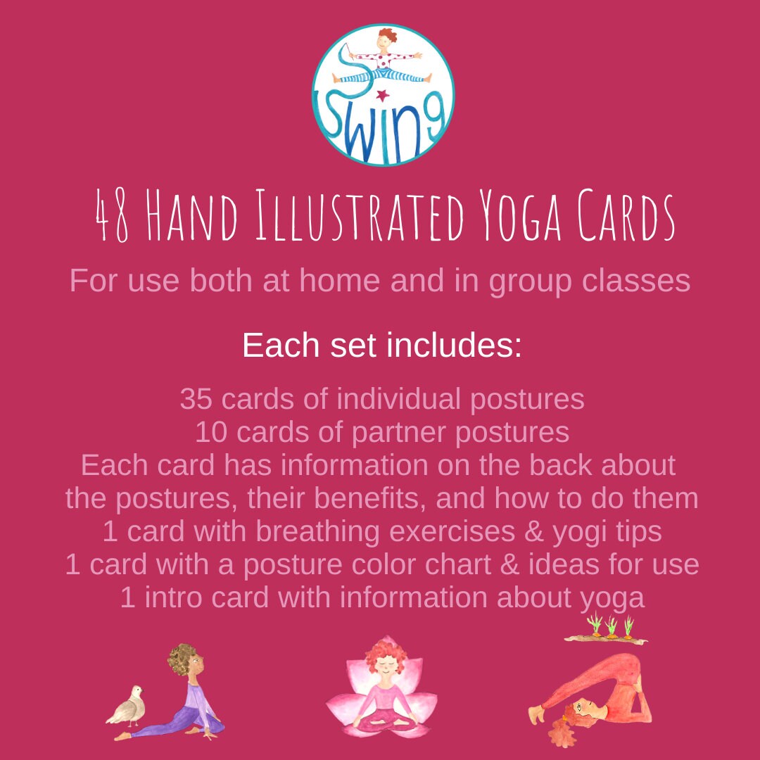 Yoga Cards for Kids Yoga for Children Yoga for Beginners Teaching Yoga ...