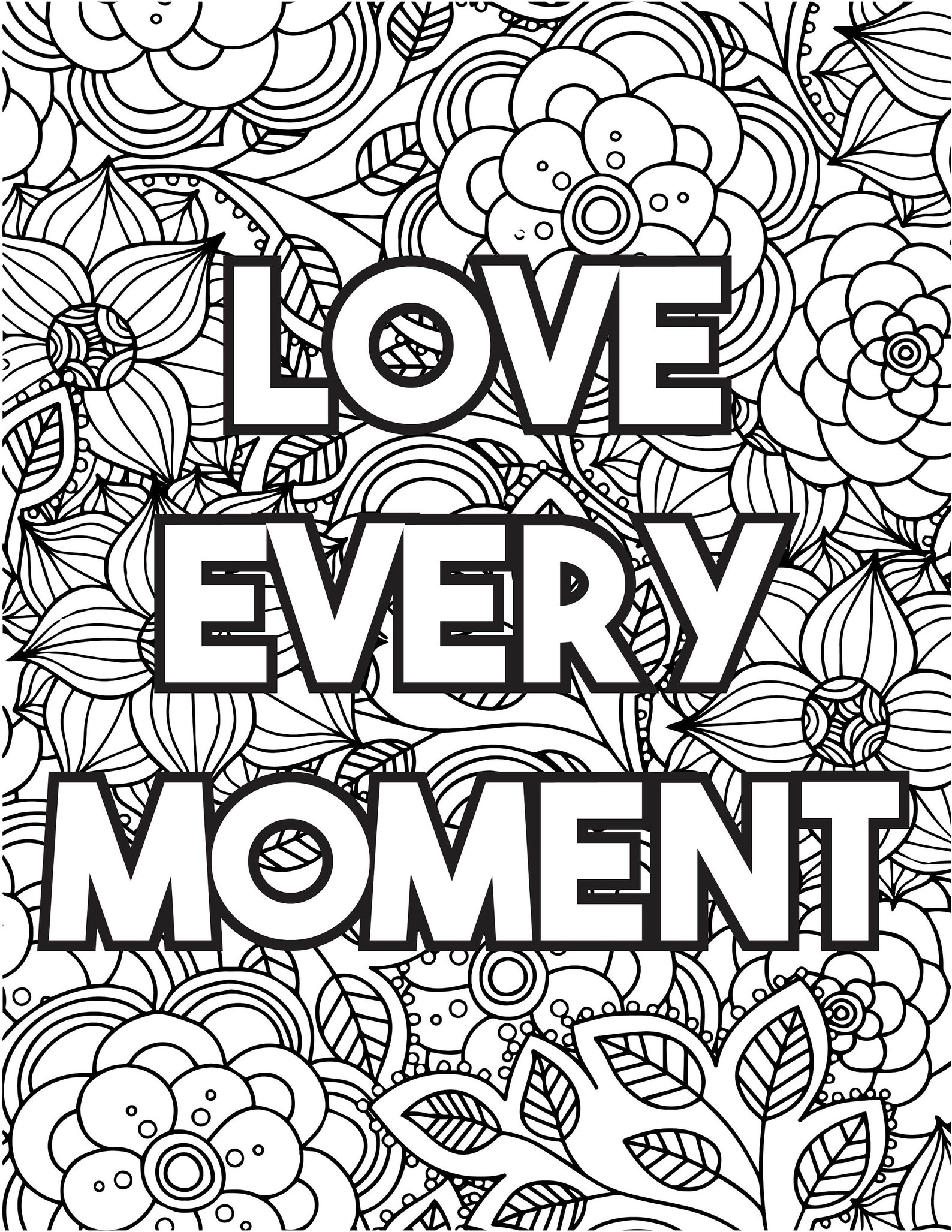 5 Pack Motivational & Positive / MOM Coloring Pages - Etsy