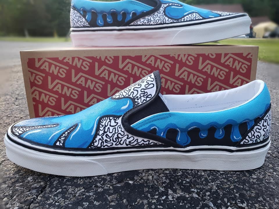 Custom Drip/splatter Vans - Etsy