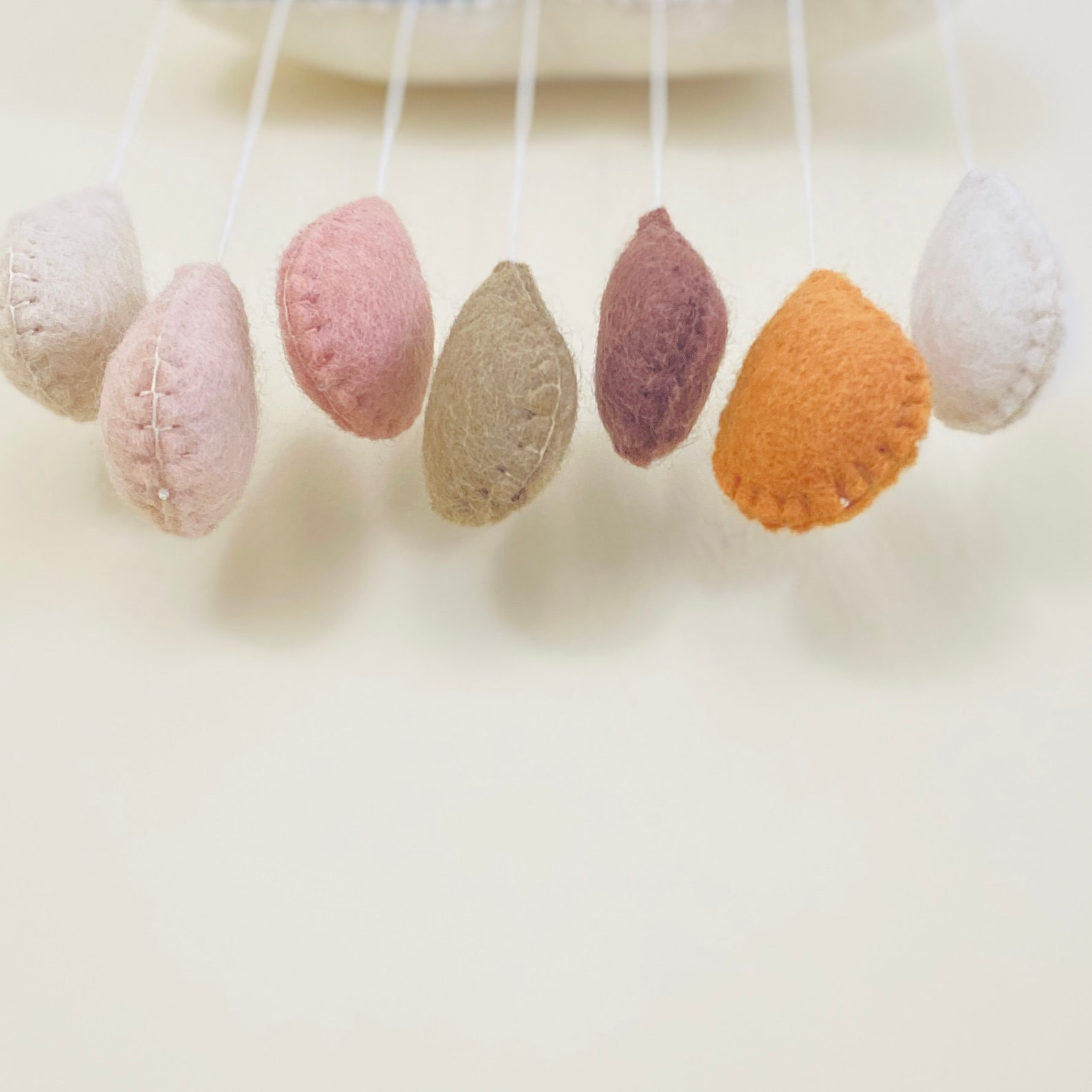 Cloud Nursery Mobile, Rainbow Raindrops Nursery Mobile With Boho ...