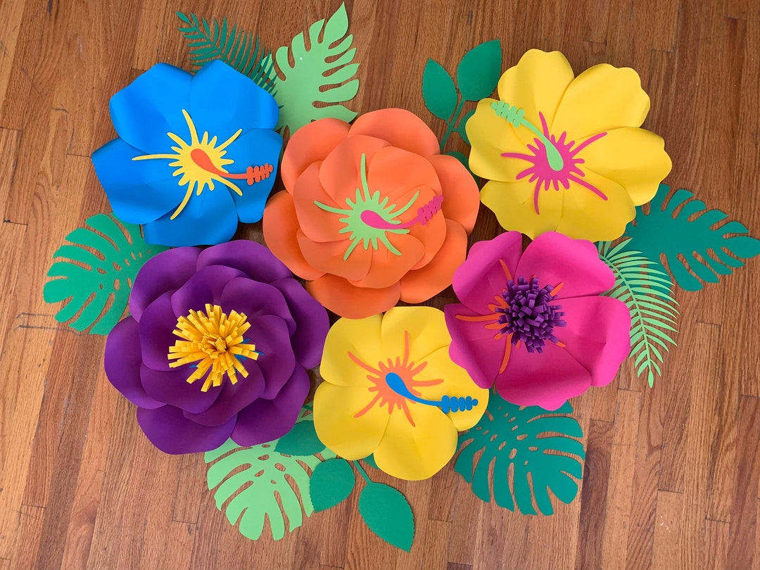 Encanto Paper Flowers, Colorful Paper Flowers, Moana Backdrop, Trolls ...