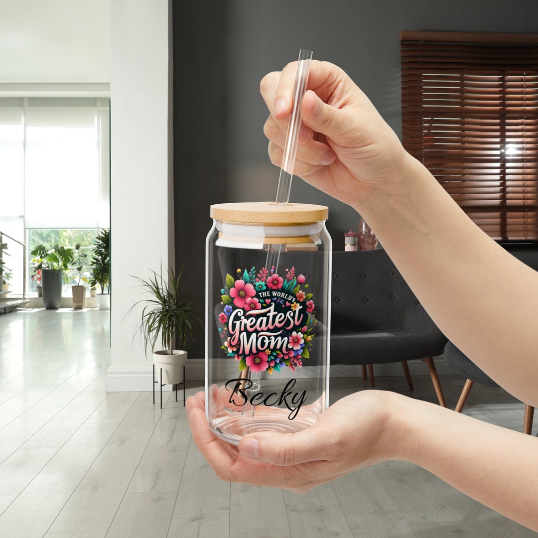 Customized Sipper Glass, 16oz - Etsy