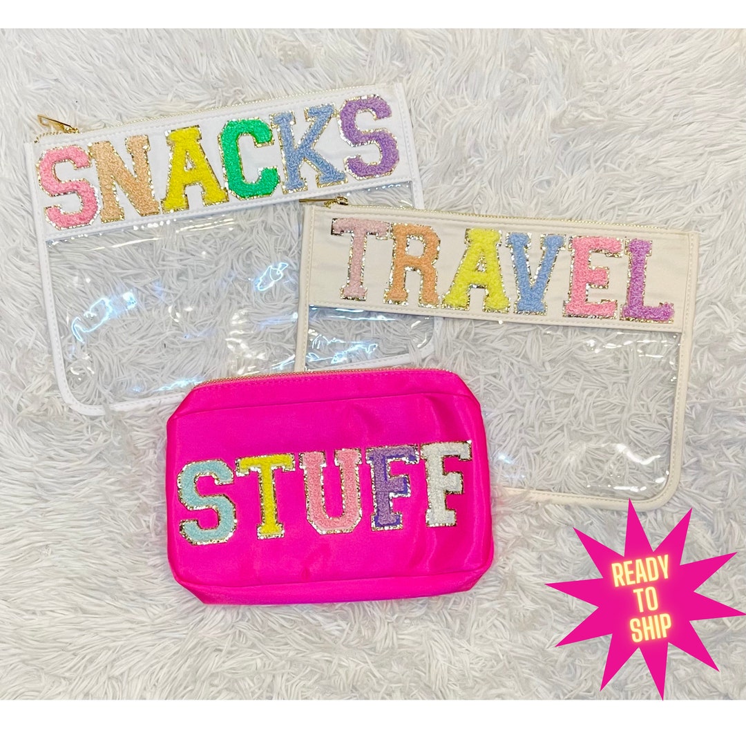 Chenille Letter Pouches, Bridesmaids Gifts, Stoney Clover Dupes ...