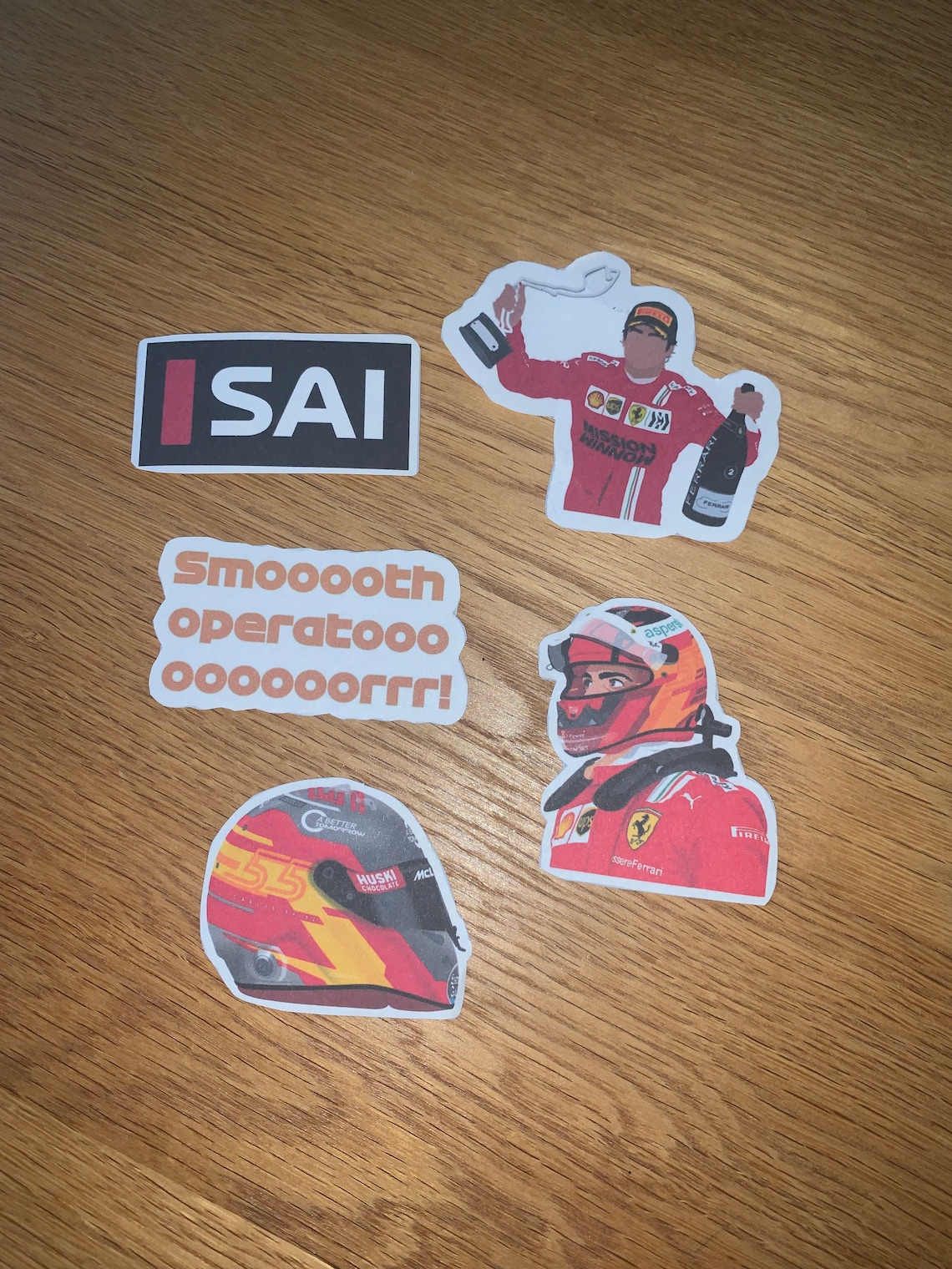 Formal One Carlos Sainz Stickers 5 Pack - Etsy