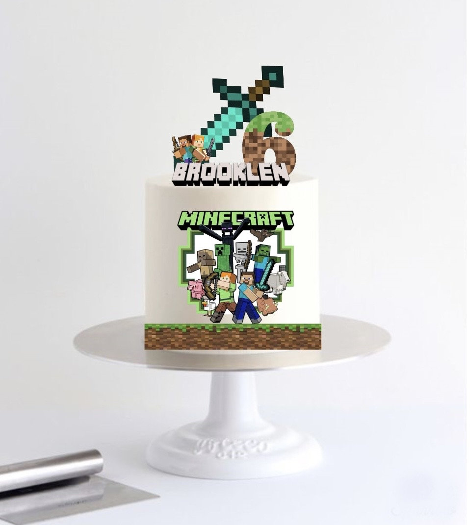 Minecraft Cake Kit - Etsy