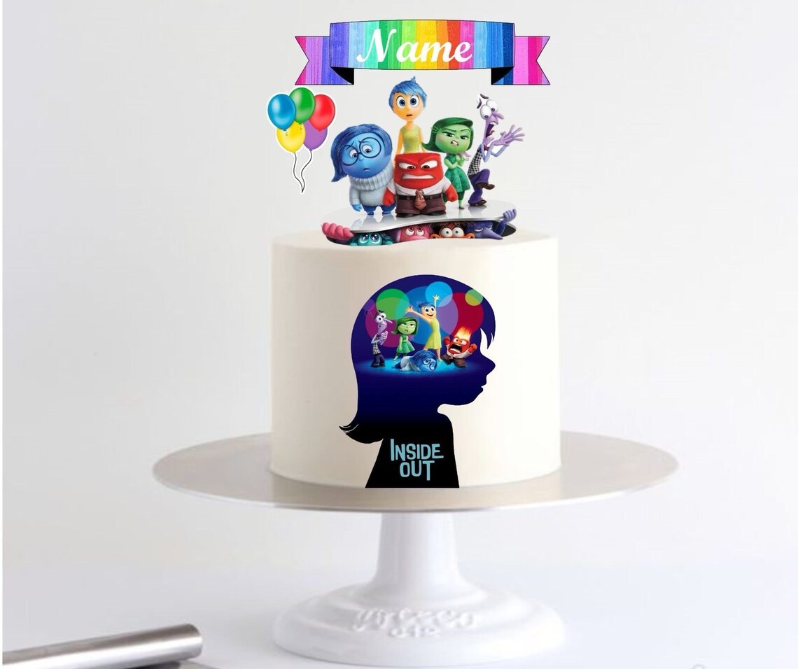 Personalised Inside Out 2 Cake Topper Set - Etsy