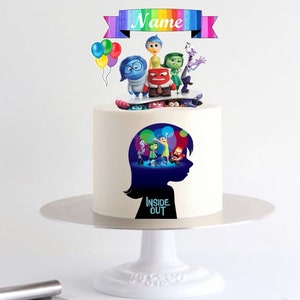 Personalised Inside Out 2 Cake Topper Set - Etsy