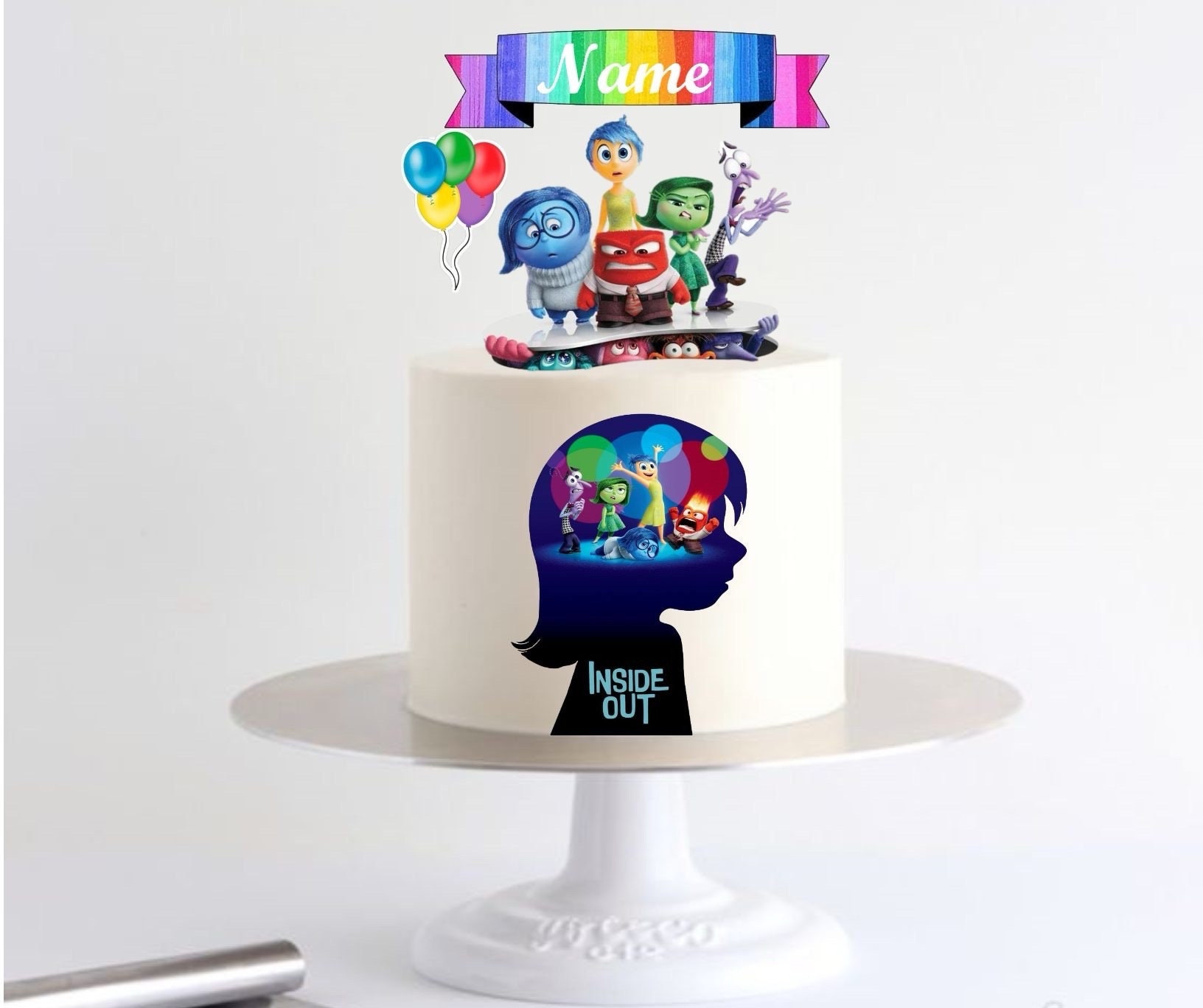 Personalised Inside Out 2 Cake Topper Set - Etsy