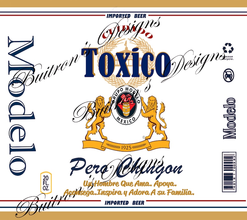 Modelo Toxico Tumbler Sublimation Design / Modelo Toxico Tumbler ...