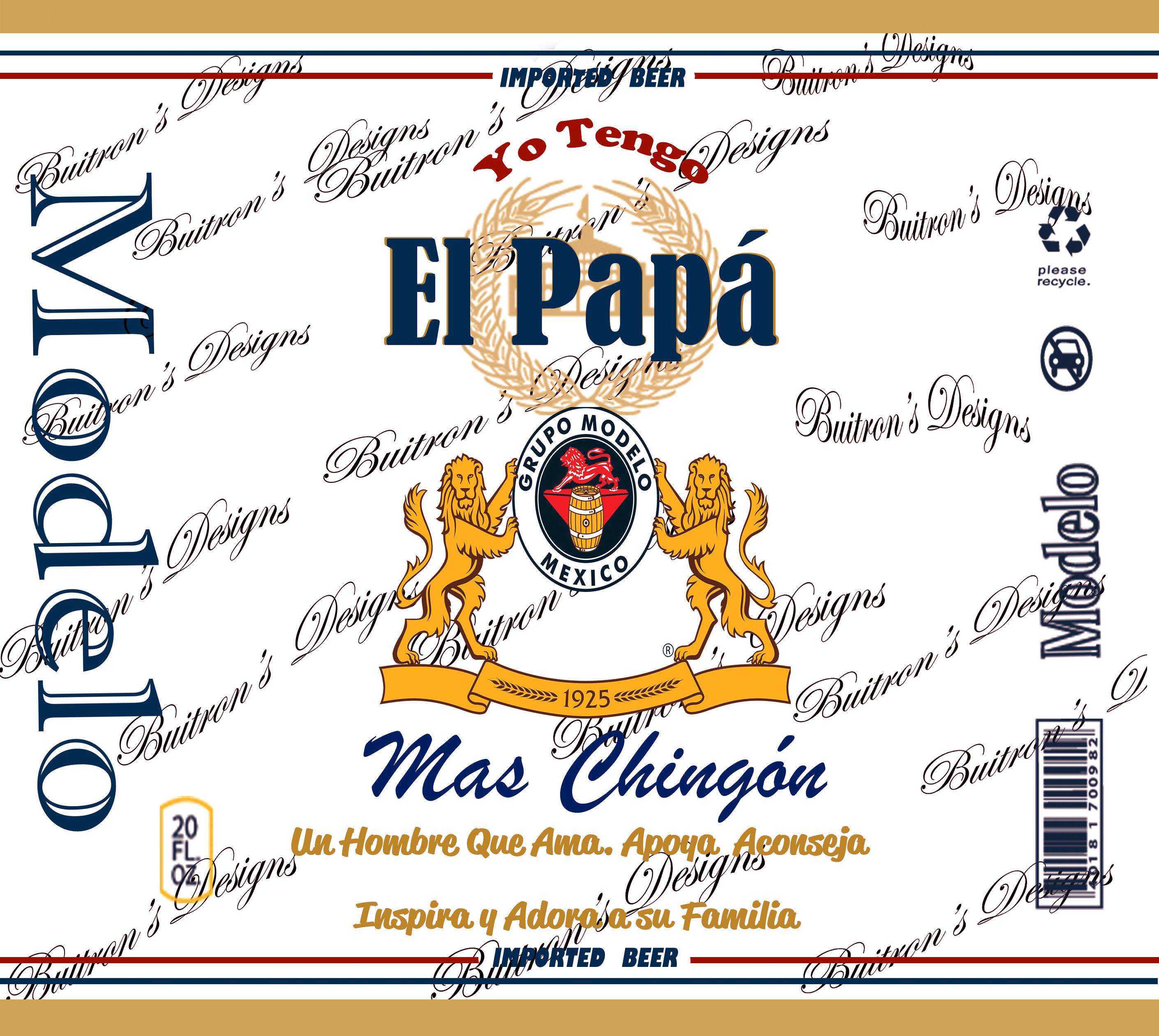 Modelo "dad" Sublimation Tumbler Design / Modelo "dad" Diseño De Vaso ...