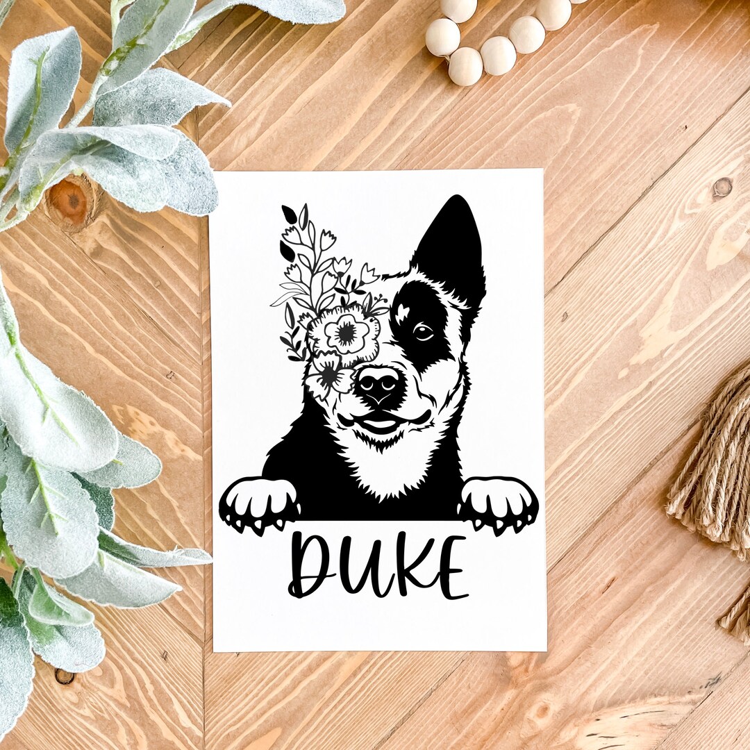 Blue Heeler Car Decal | Blue Heeler Sticker | Australian Cattle Dog ...
