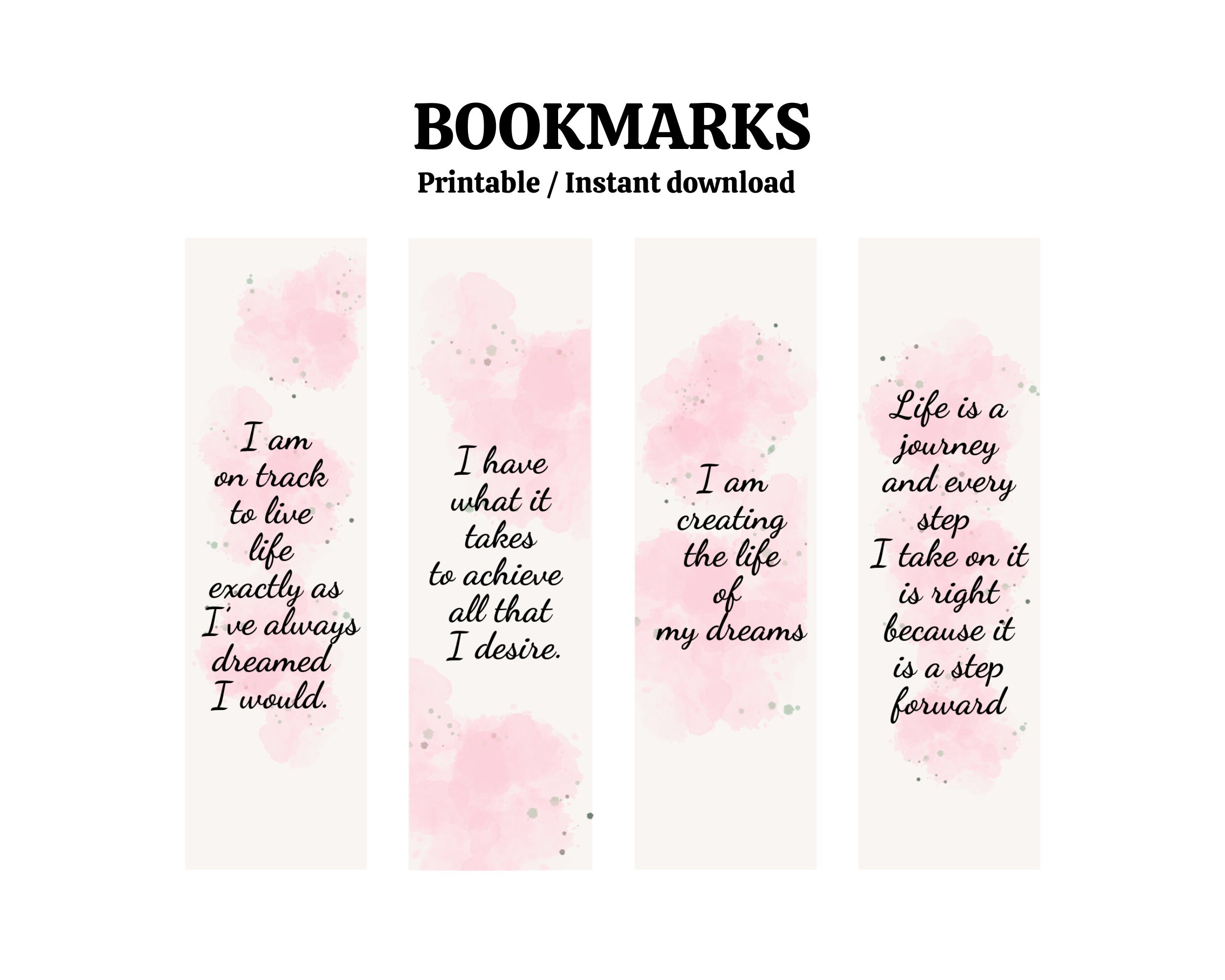 Printable Bookmarks With Quotes