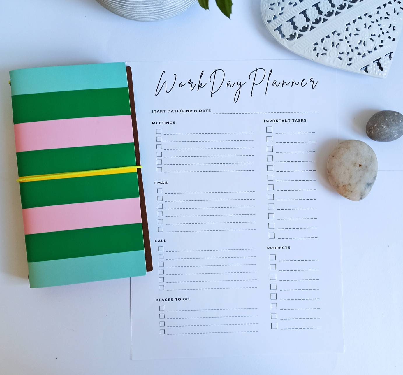 Work Day Organizer Printable Work Planner Printable Planner - Etsy
