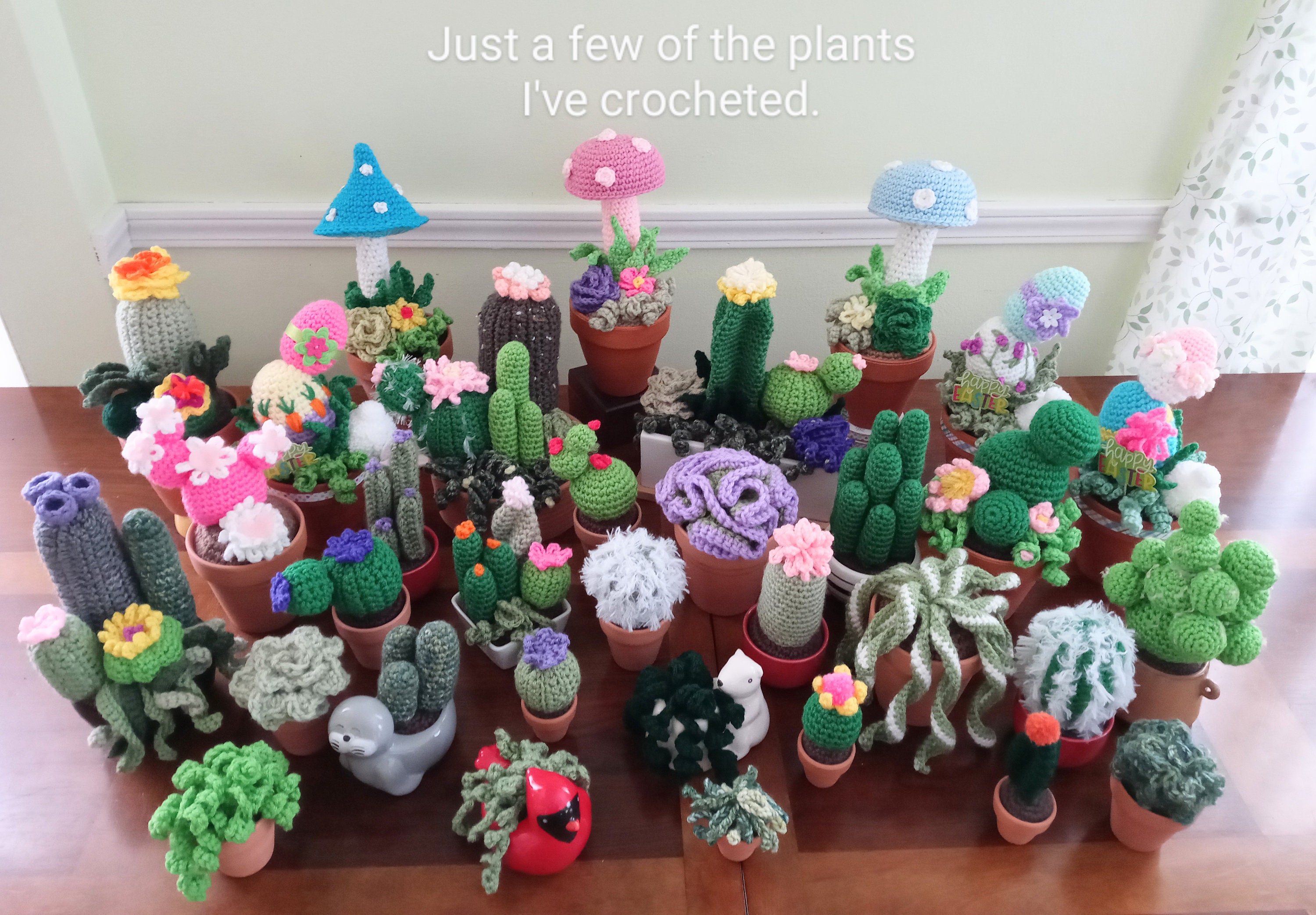 Mini Hanging Plants, Small Crochet Hanging Plants, Mini Spider Plant ...