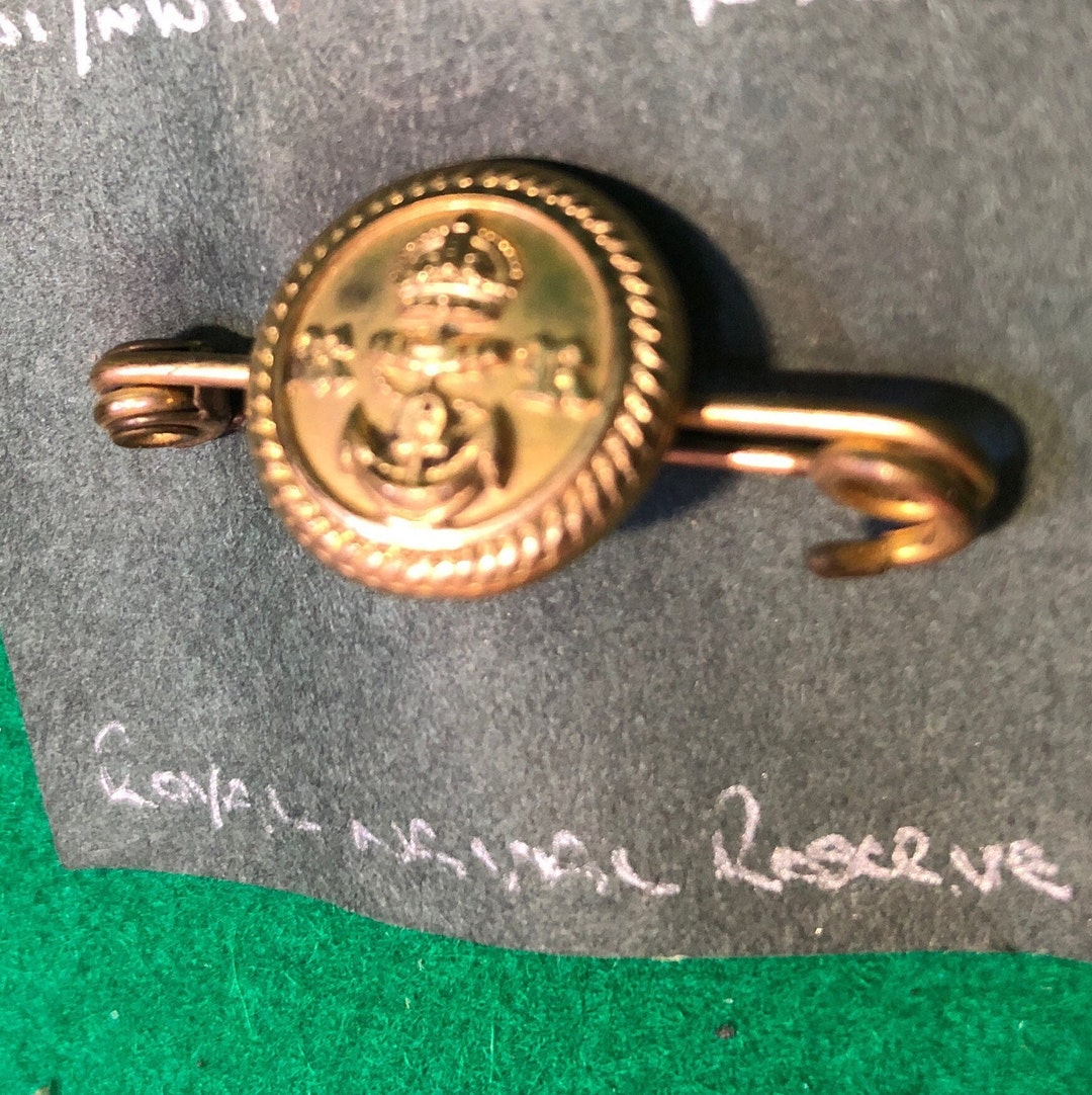 WW2 Royal Naval Reserve Button Sweetheart Badge. - Etsy