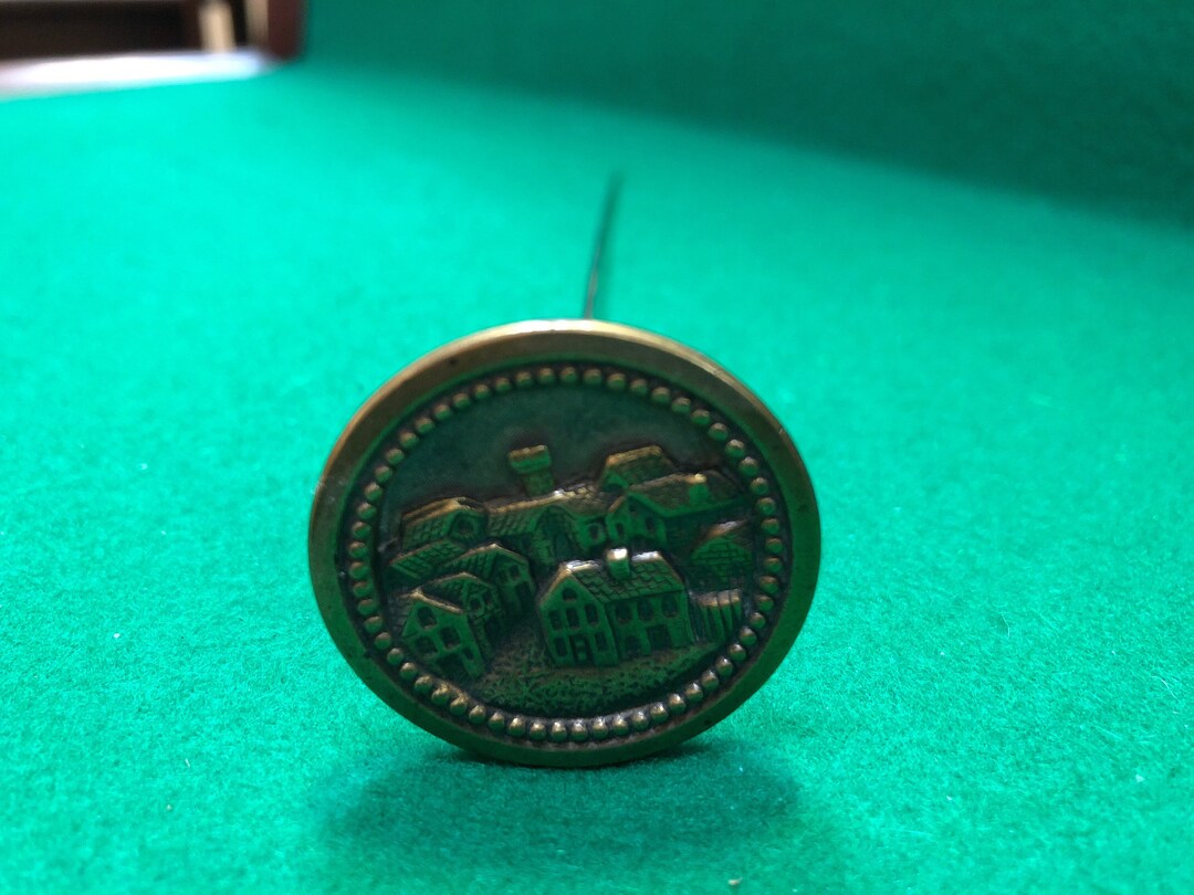 Victorian Livery Button Hat Pin - Etsy