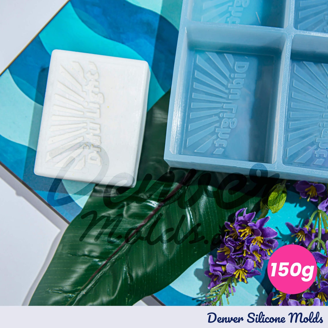 Custom Soap Mold 3.23" Rectangular Shape | Personalize With Your Logo ...