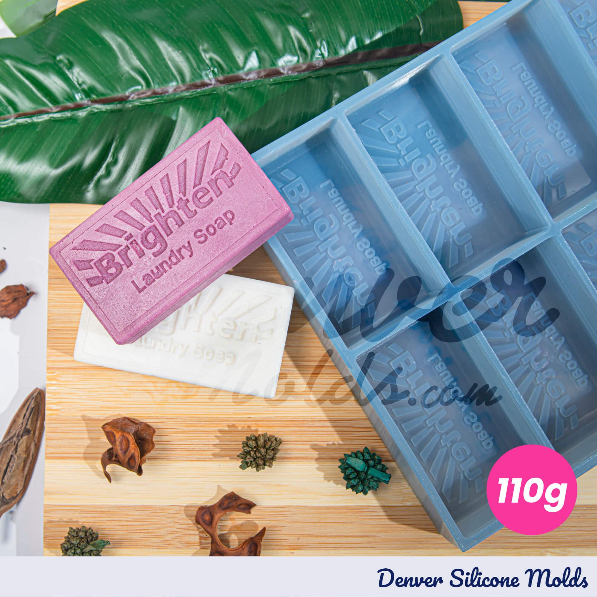 Custom Soap Mold 3.43" Rectangular Shape | Personalize With Your Logo ...