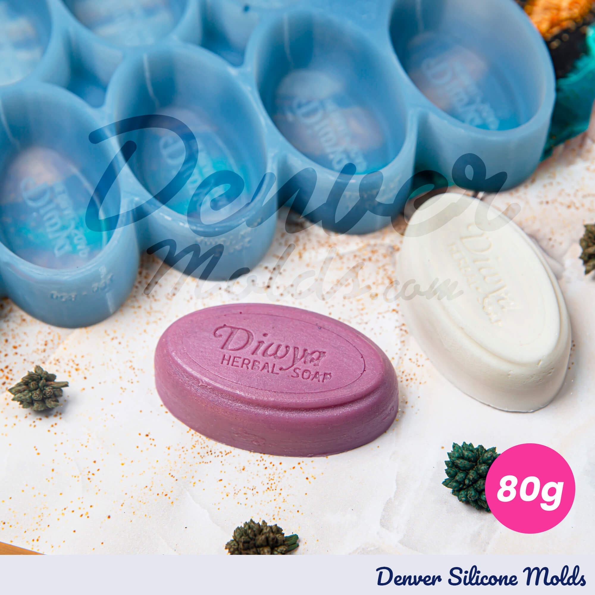 Custom Soap Mold 3.23" Oval Shape | Personalize With Your Logo or Text ...
