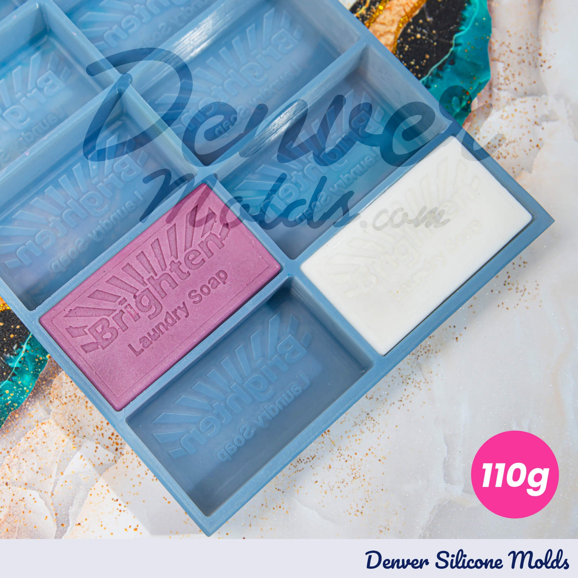 Custom Soap Mold 3.43 Rectangular Shape Personalize With Your Logo or ...