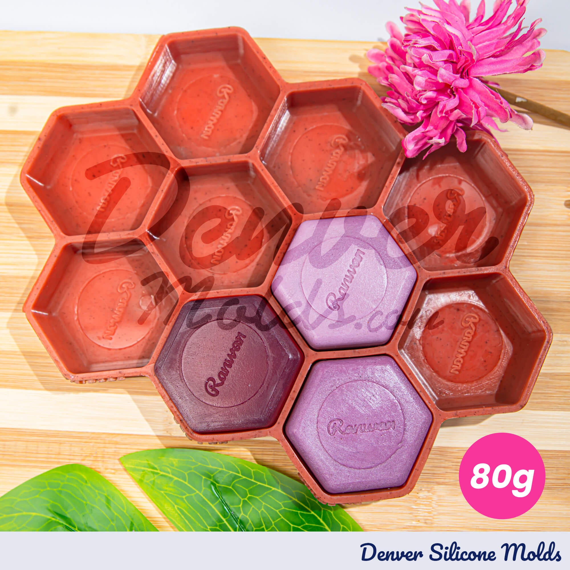 Custom Soap Mold 2.76" Hexagon Shape | Personalize With Your Logo or ...