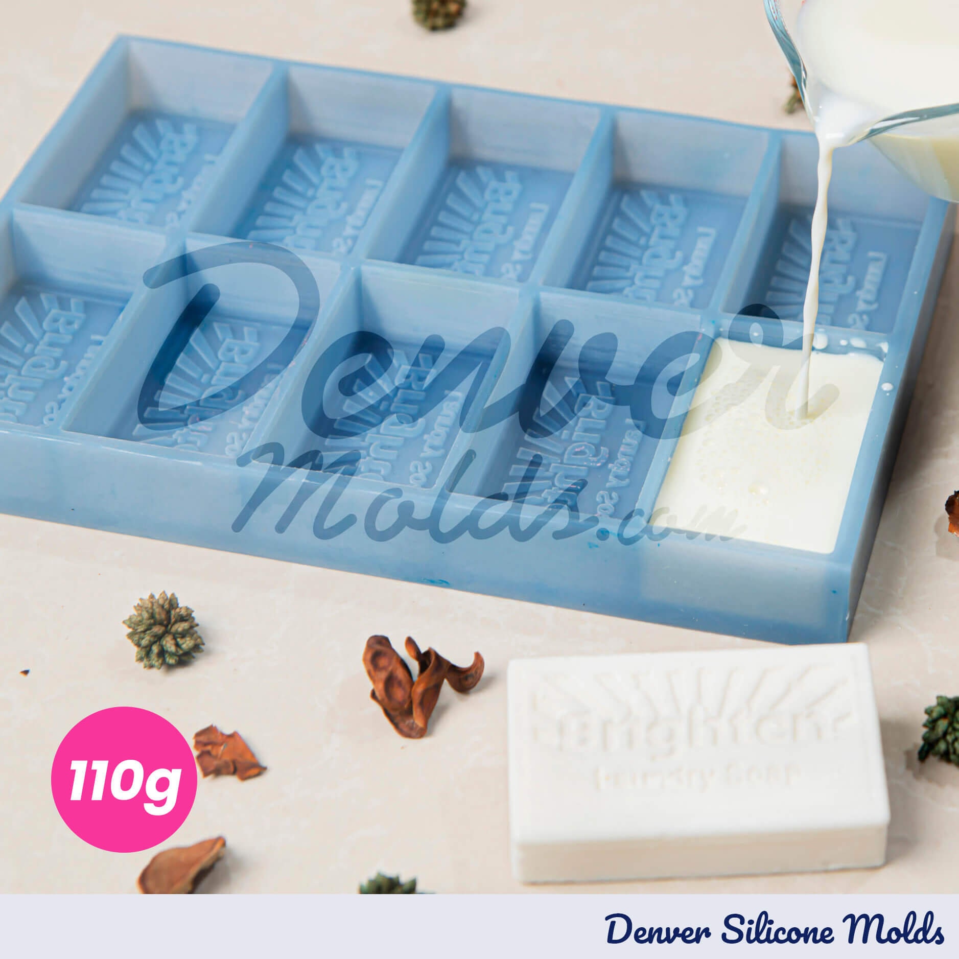 Custom Soap Mold 3.43" Rectangular Shape | Personalize With Your Logo ...
