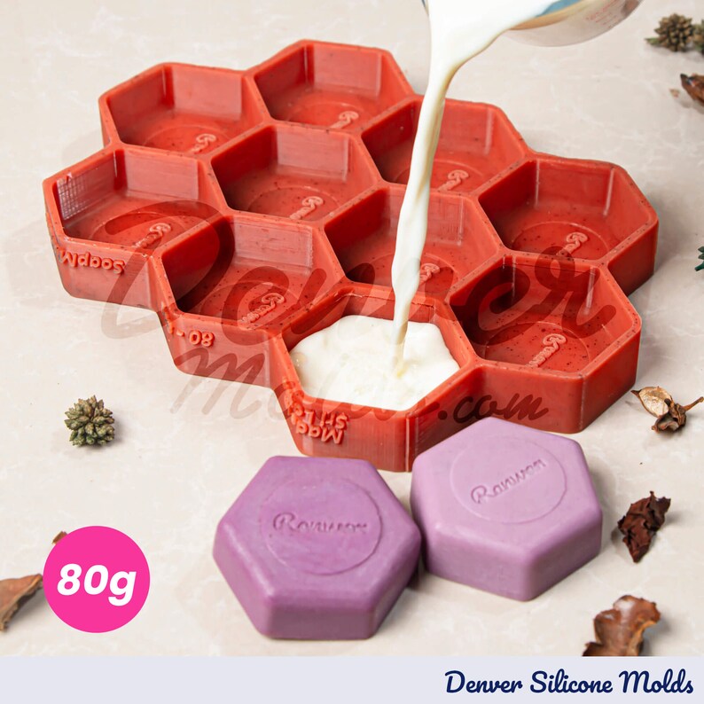 Custom Soap Mold 2.76" Hexagon Shape | Personalize With Your Logo or ...