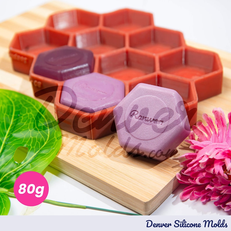 Custom Soap Mold 2.76" Hexagon Shape | Personalize With Your Logo or Text, Durable Custom ...