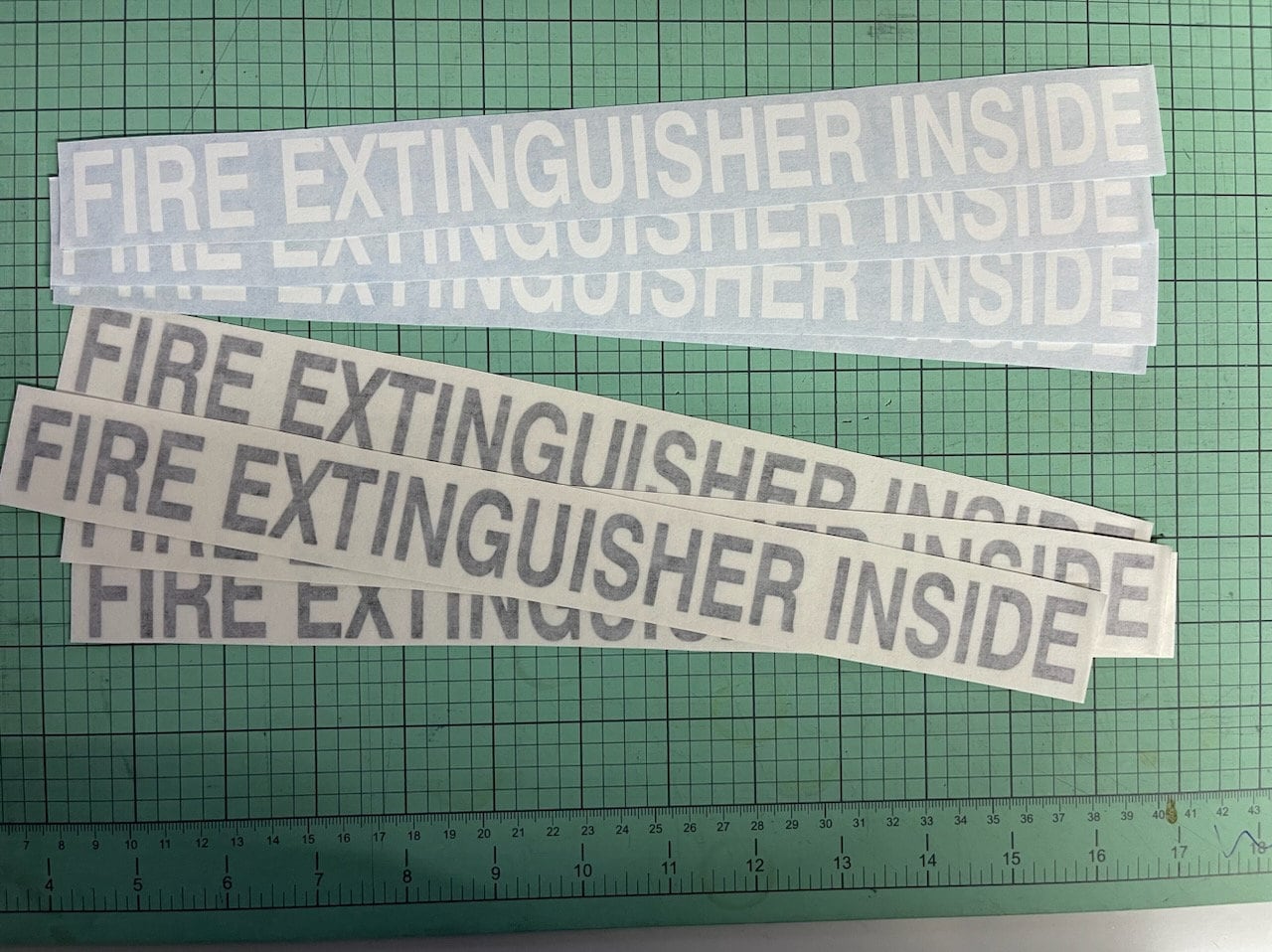 Fire Extinguisher Inside Sticker Decal. Text Vinyl Decal Sticker - Etsy