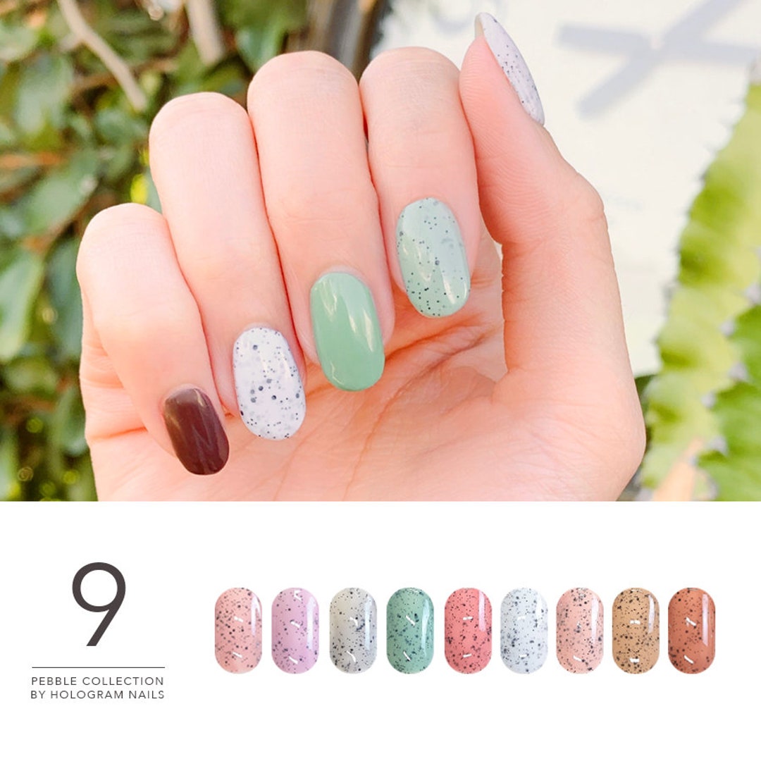 Hologram Gel Nail Polish PIGMENT Nail Polish 9 Colors Collection 10ml ...