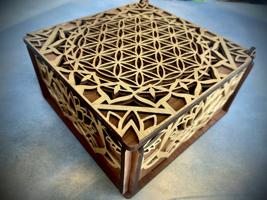 Flower of Life Mandala Box - Etsy