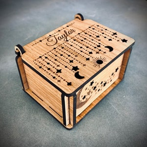 Personalized Decorative Celestial Keepsake Box - Etsy