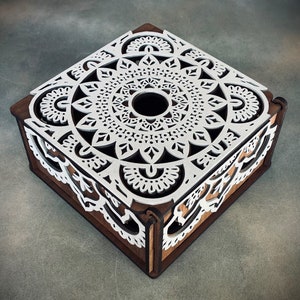Mandala Box With Colored Mandala - Etsy