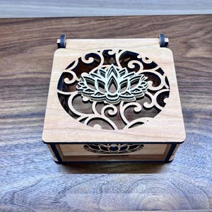 Handcrafted Wooden Lotus Flower Box: Minimalist Jewelry Keepsake - Etsy