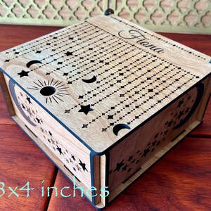 Personalized Decorative Celestial Keepsake Box - Etsy