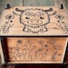 Floral Highland Cow Wood Jewelry Box: Rustic Trinket Storage - Etsy