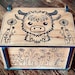 Floral Highland Cow Wood Jewelry Box: Rustic Trinket Storage - Etsy