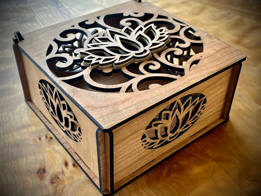 Cherry Lotus Flower Box - Etsy