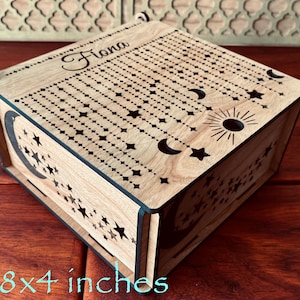 Personalized Decorative Celestial Keepsake Box - Etsy