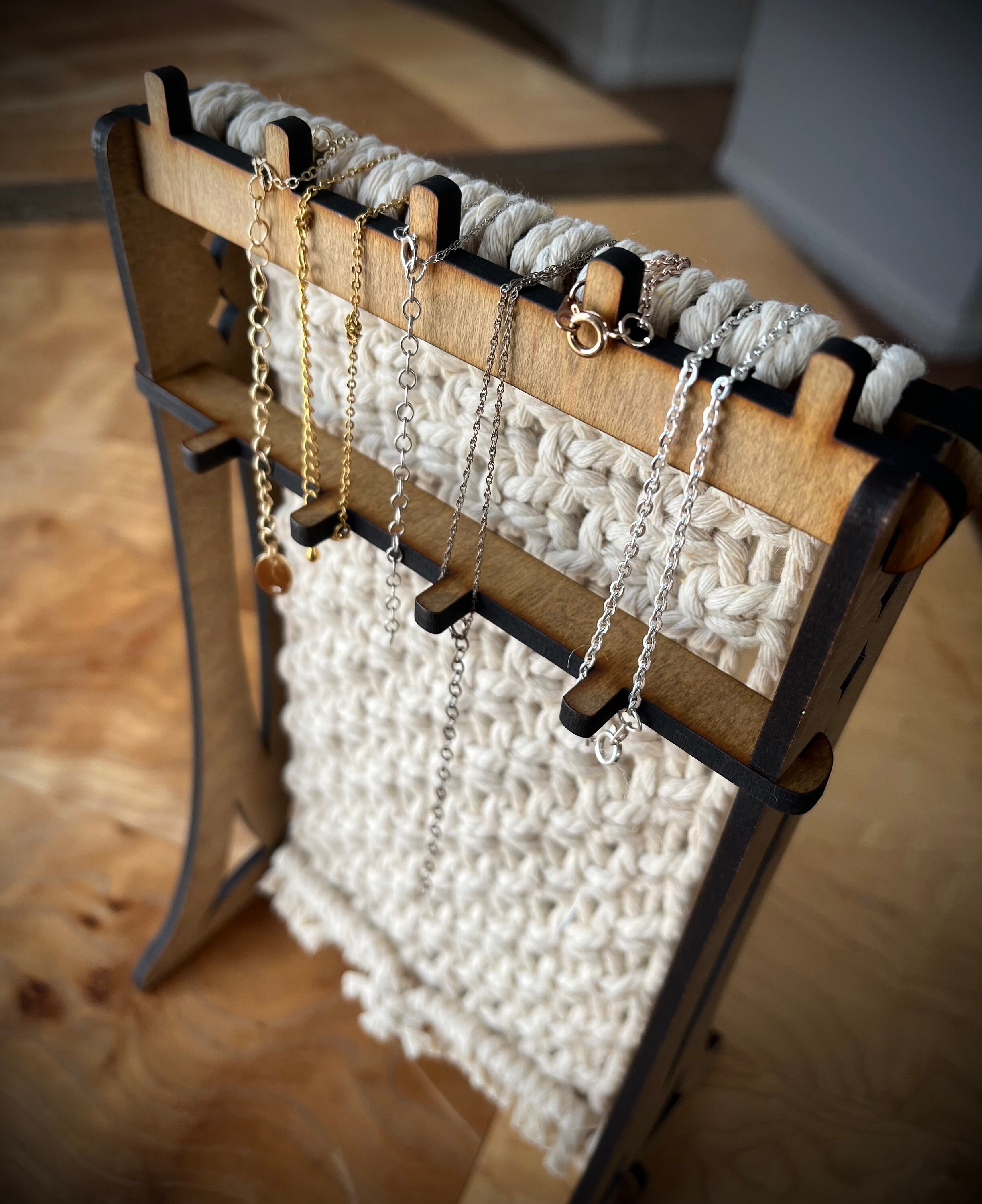 Macrame Necklace Holder Stand - Etsy