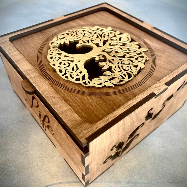 Tree of Life Wood Box - Etsy