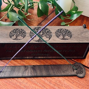 Tree of Life Incense Box and Holder - Choose Size and Wood Choice - Etsy
