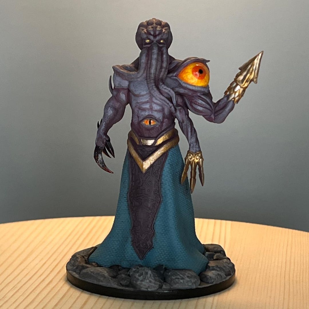 Elthakar | Eldritch Mind Flayer Miniature (DND TTRPG, 3D Printed & Hand ...